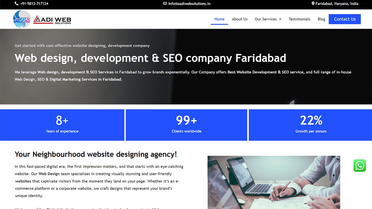 Best Website Designing agency in Faridabad